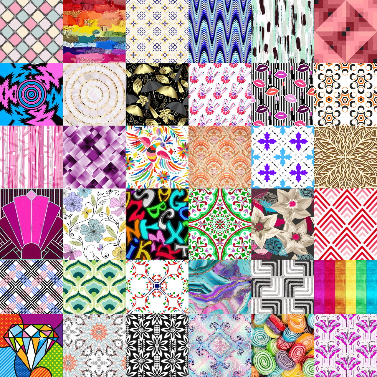Patchwork Collages Mosaics