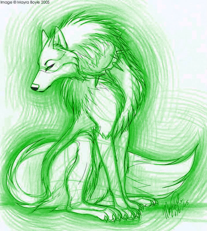 green wolf